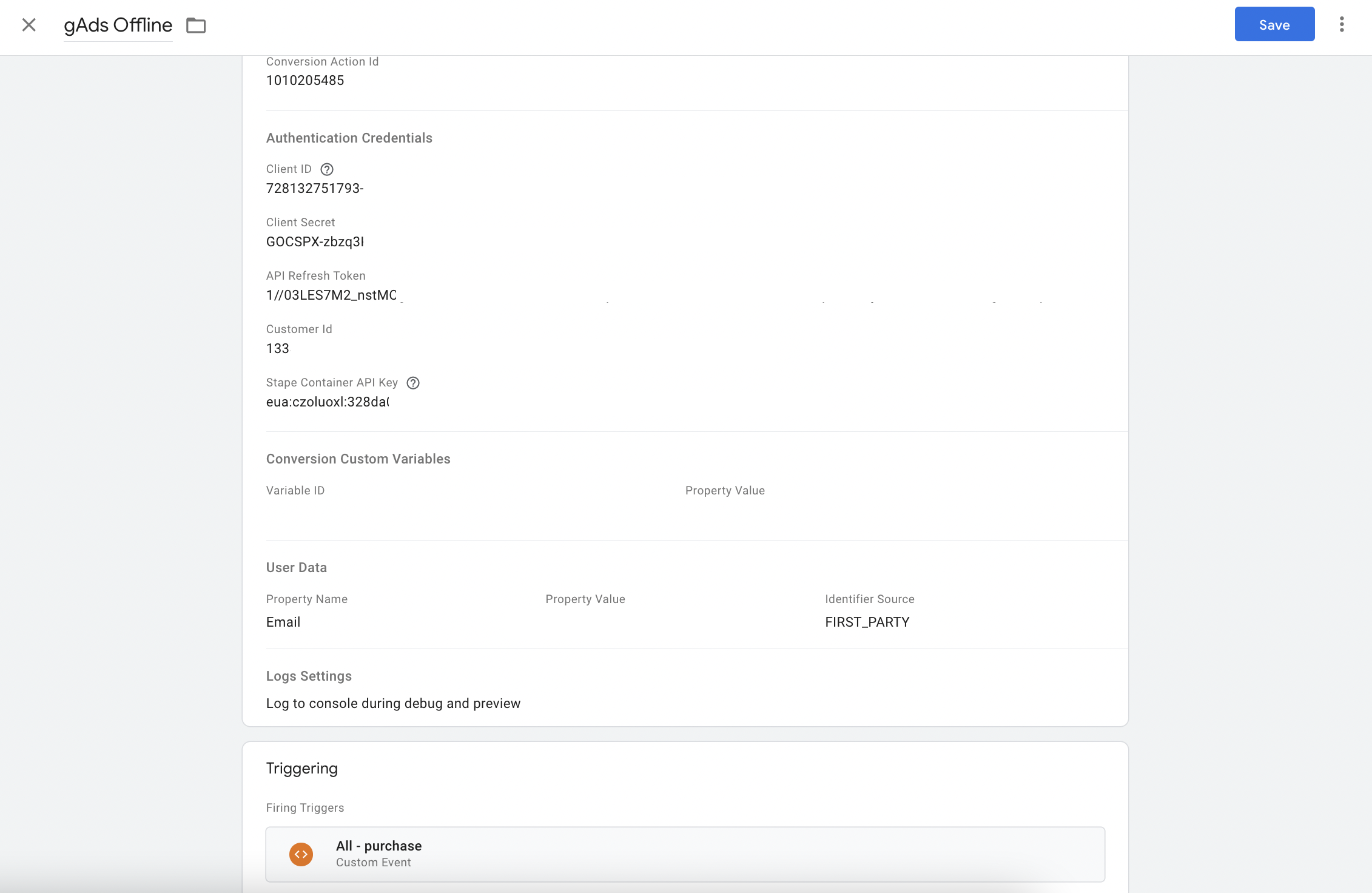 Google Ads offline conversion tracking using server GTM - Stape