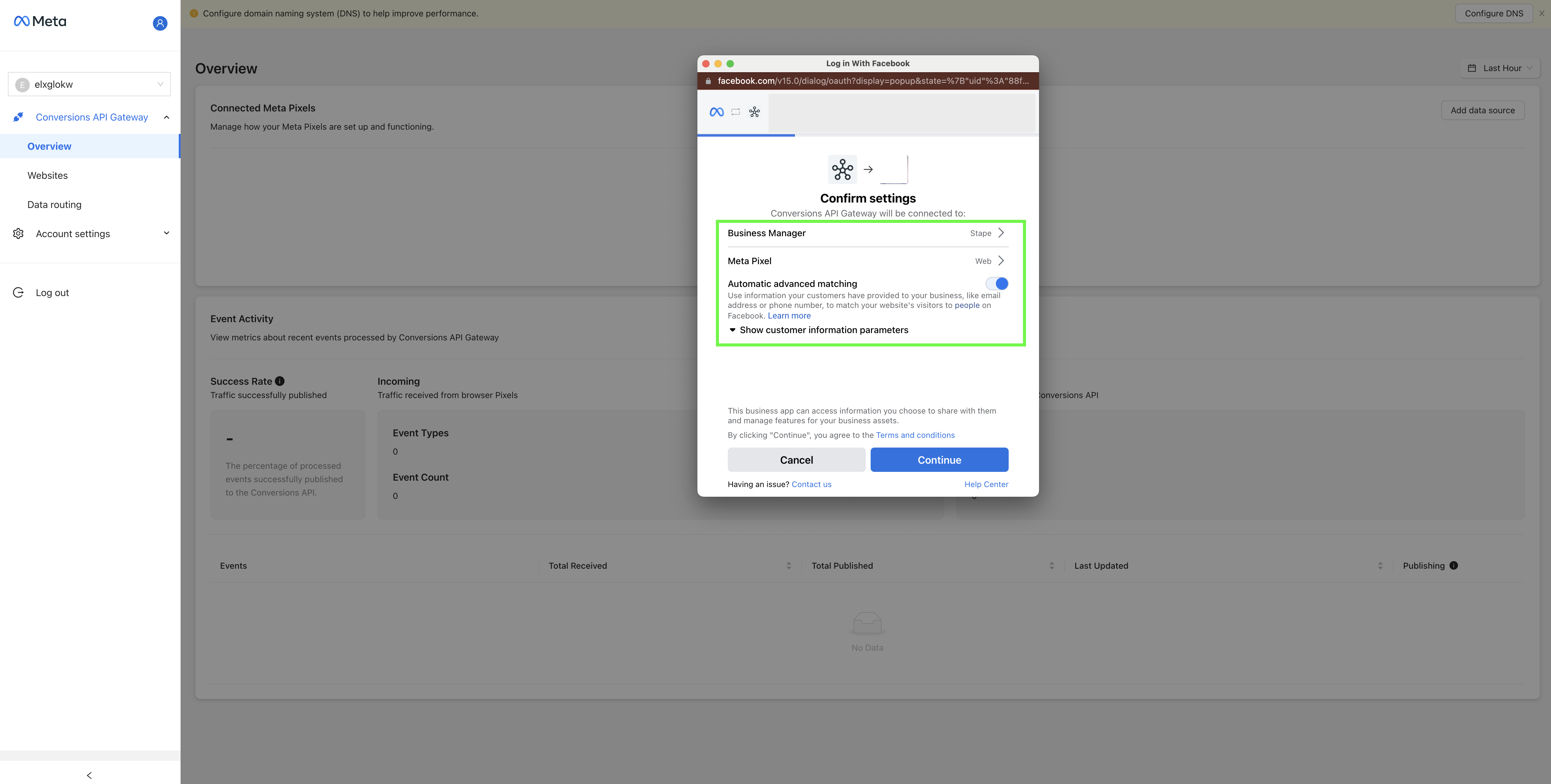 Meta Conversions API Gateway - Stape