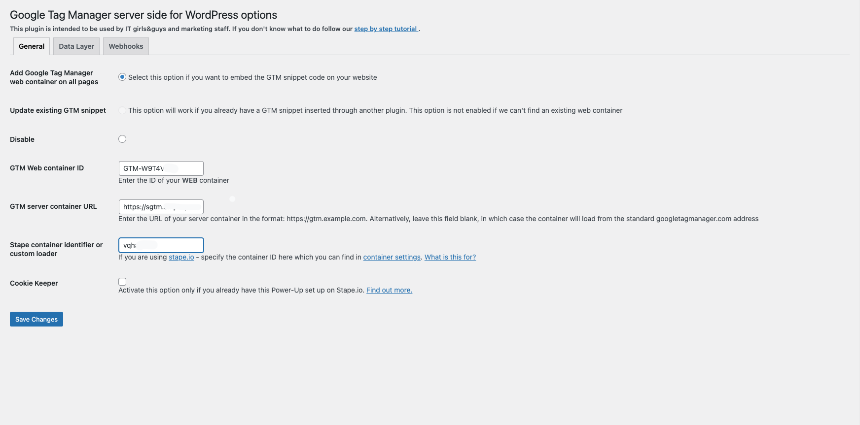 Facebook conversion API para WordPress - Stape