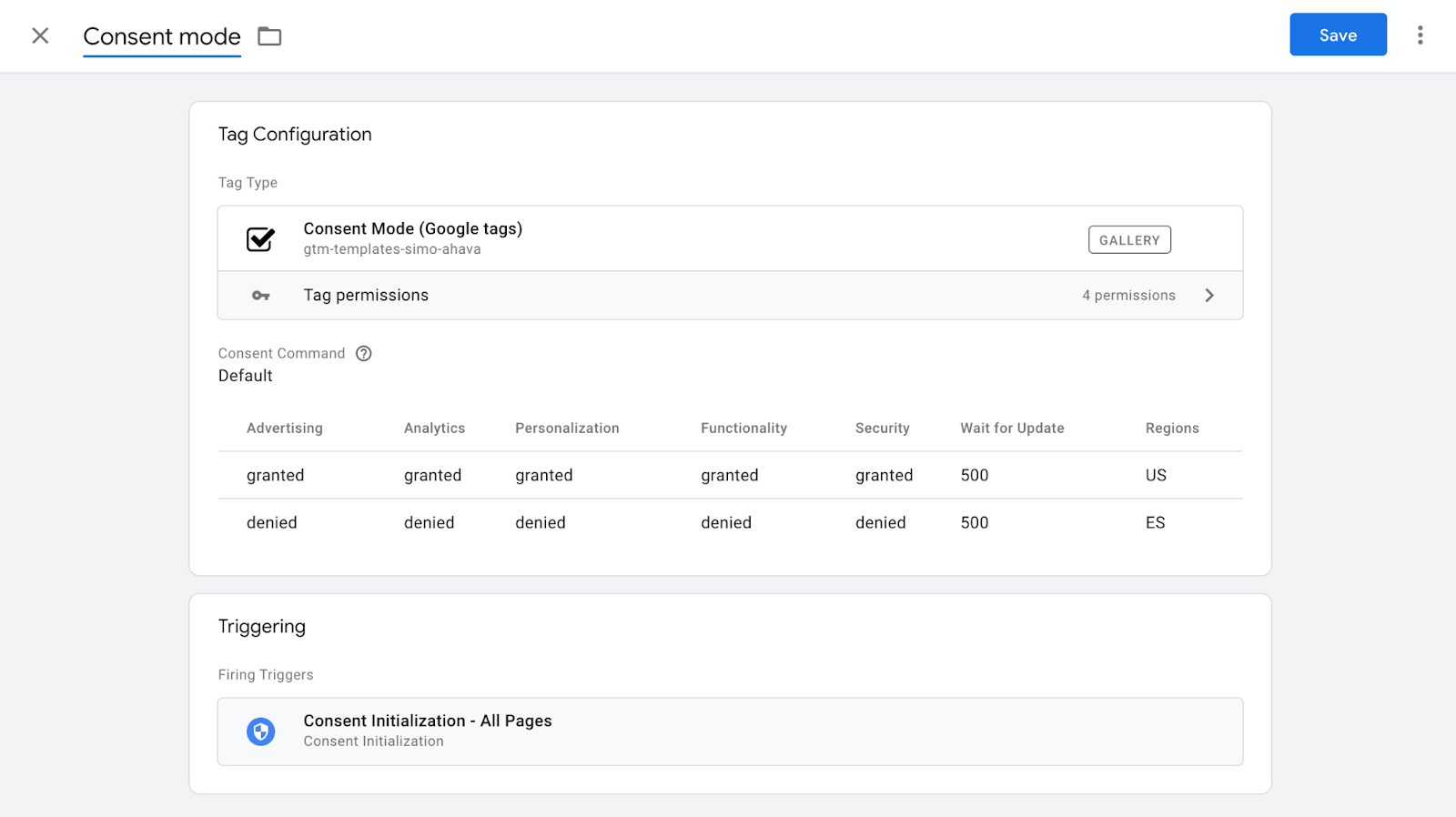 Region-specific tags behavior in Google Tag Manager - Stape