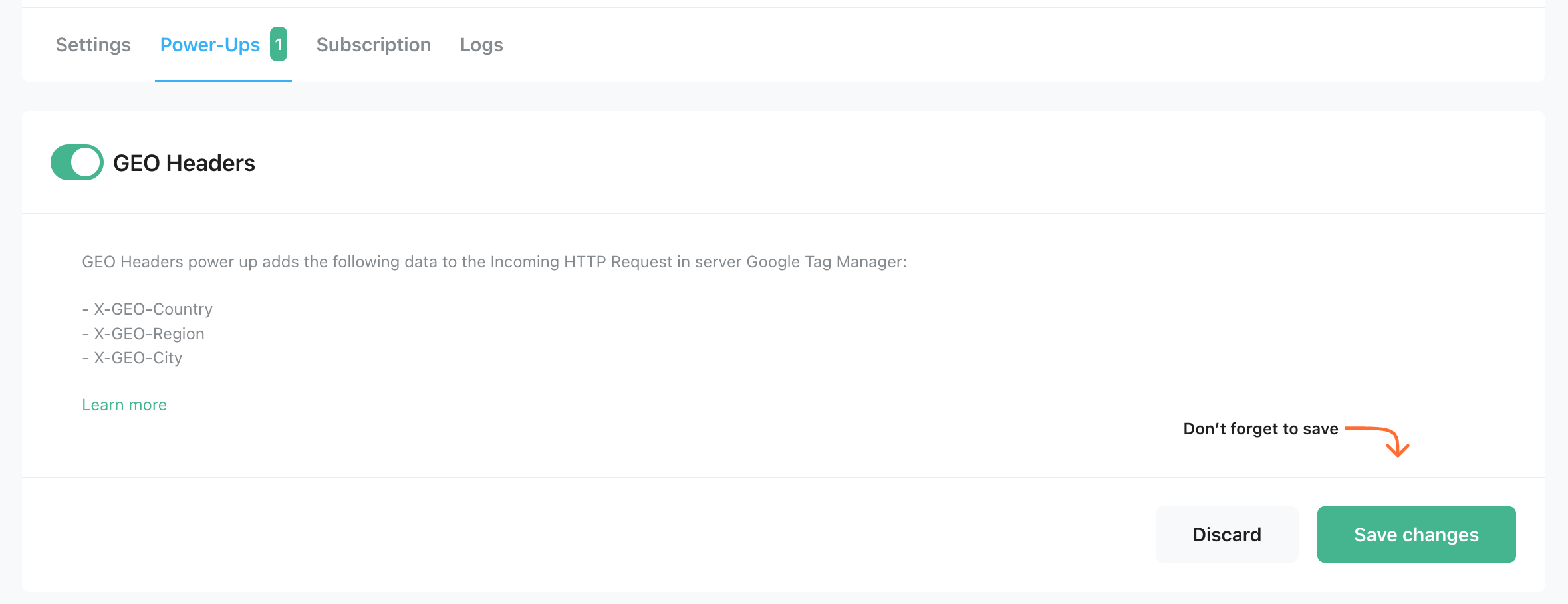 Check our GEO Headers power-up and add to request - Stape