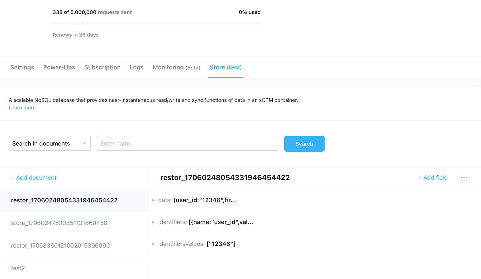 New Stape store feature from Stape