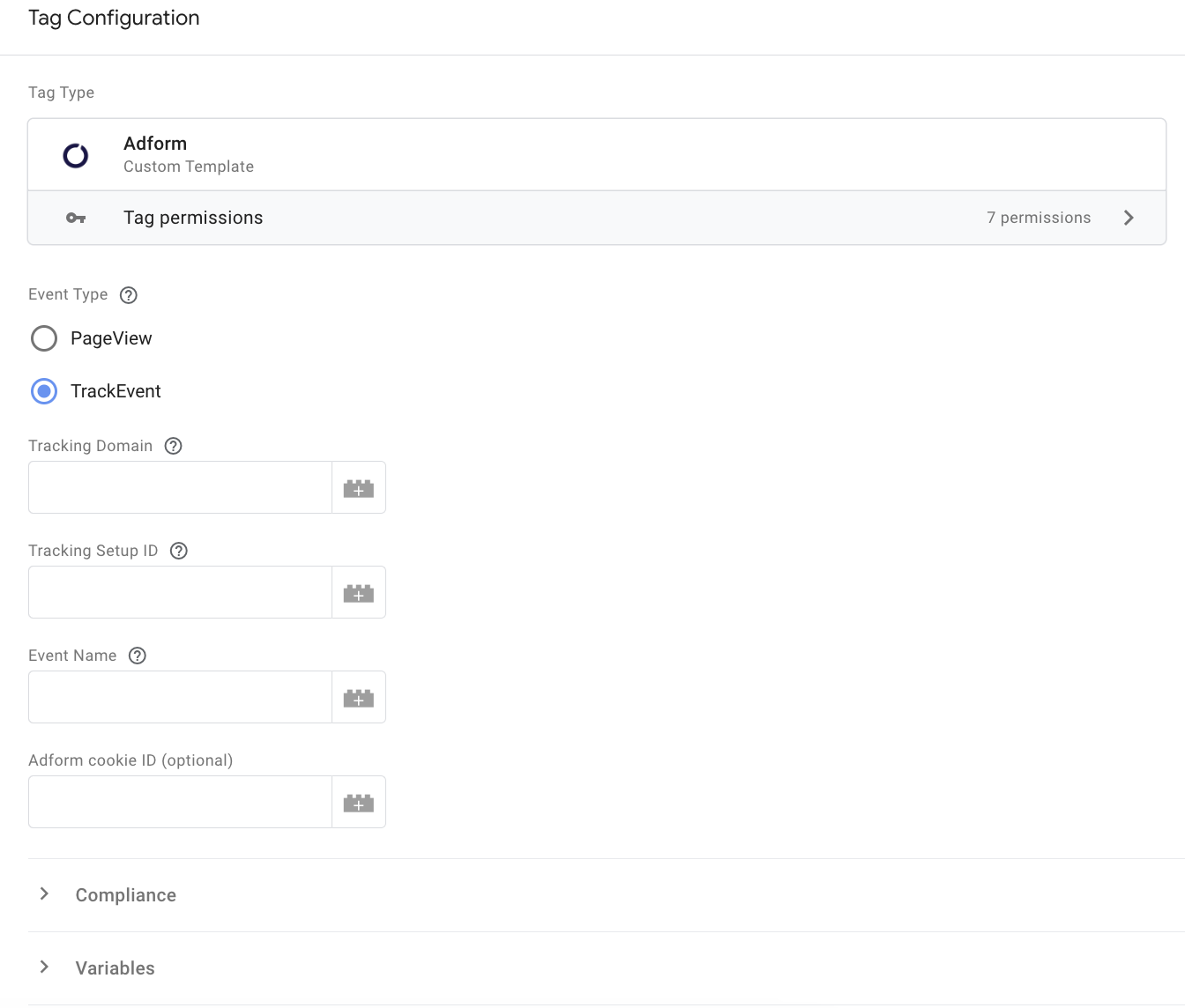 Adform tag for server-side Google Tag Manager - Stape