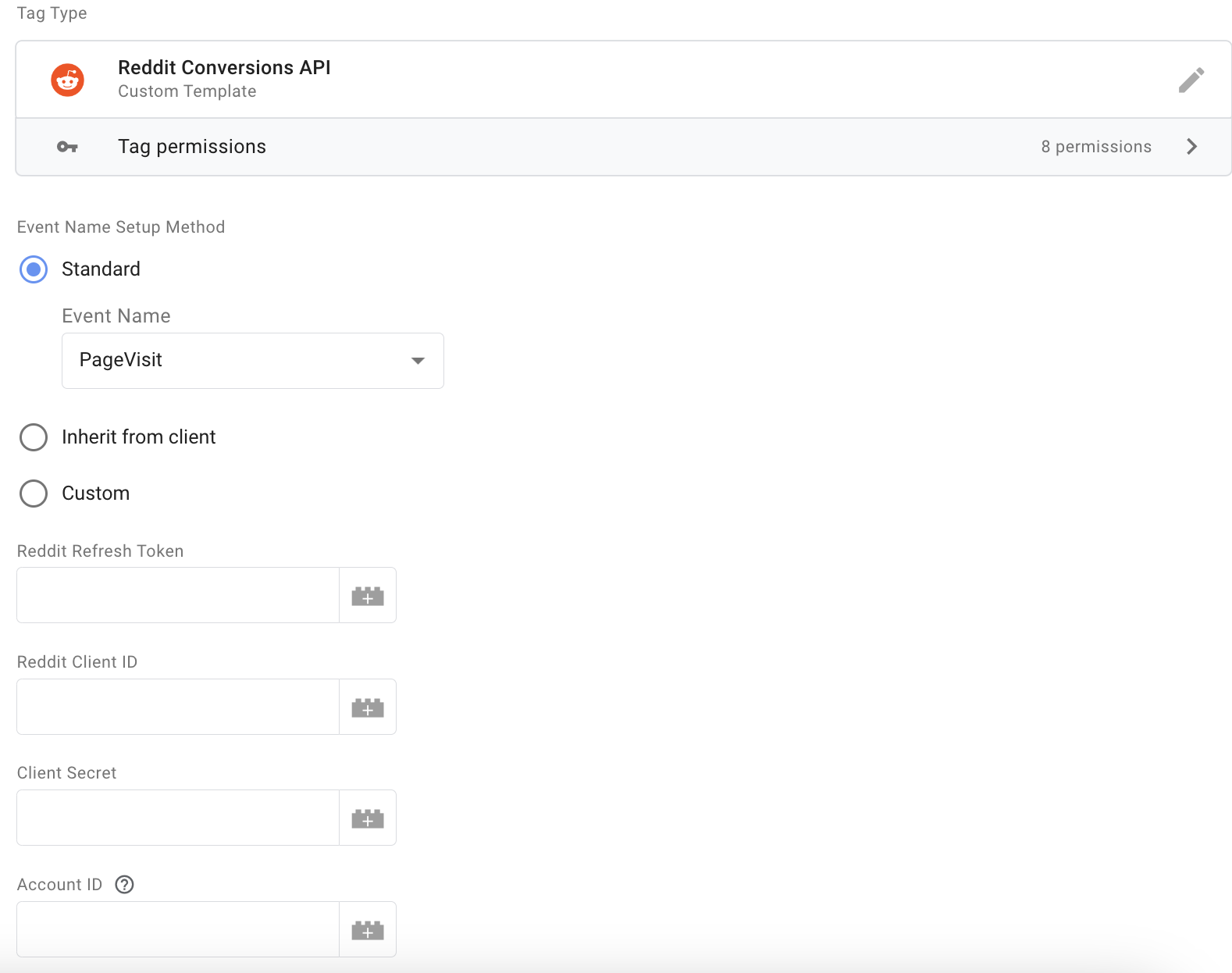 Reddit Conversion API Tag for server Google Tag Manager - Stape