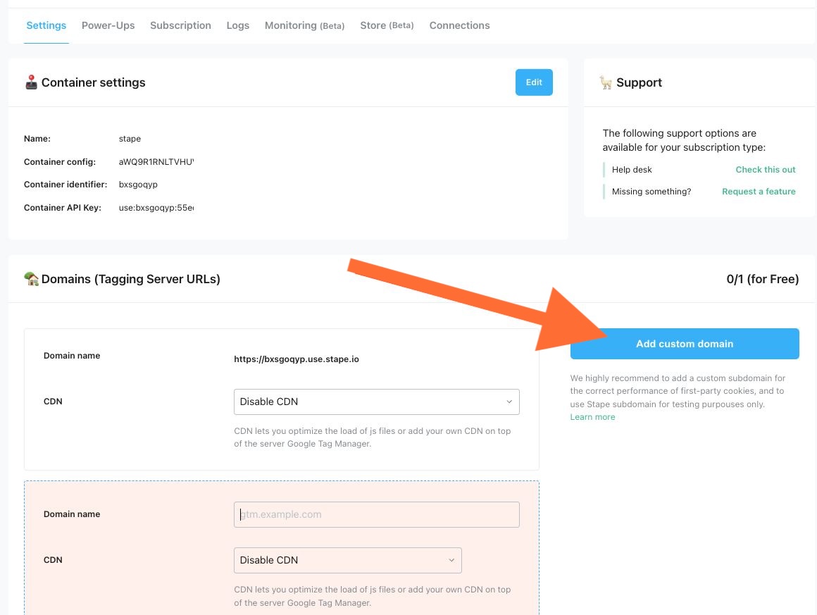 How to set up server-side tagging - Stape