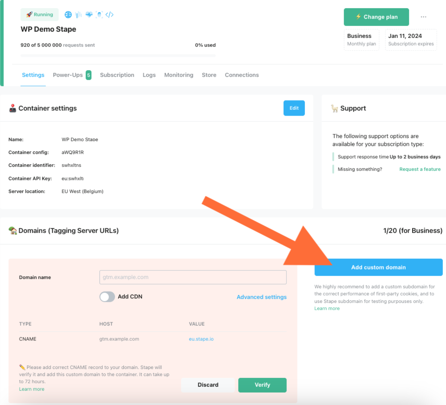 Set up GTM server-side container: step-by-step guide - Stape