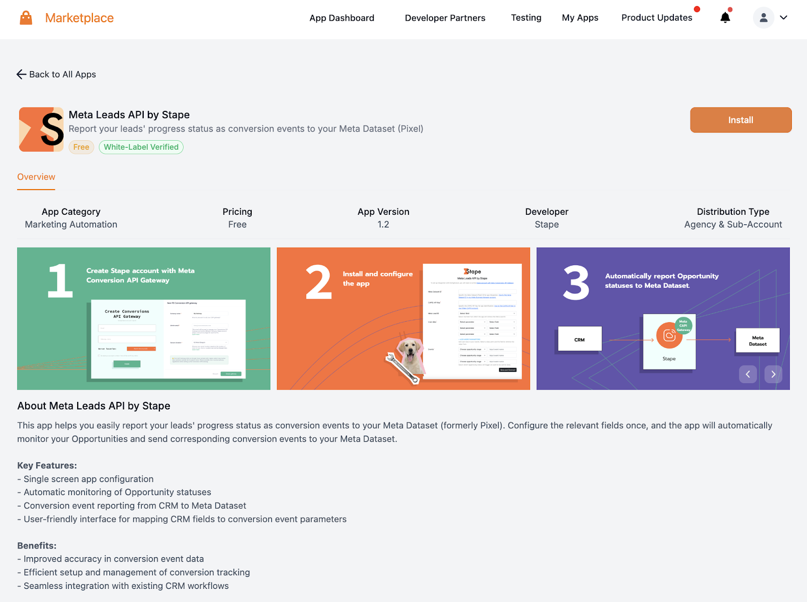 HighLevel | Meta Leads API - Stape solution