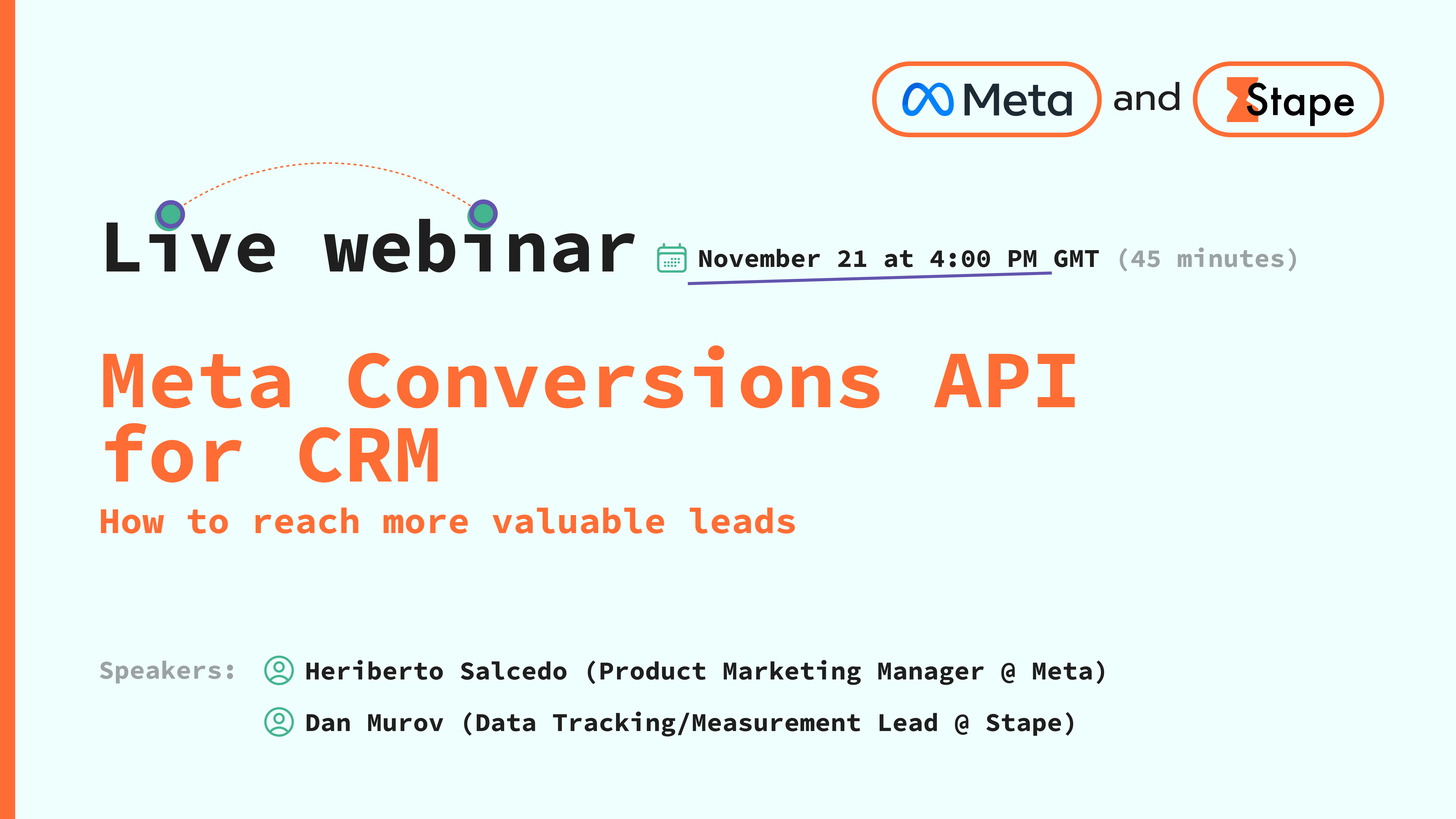 Meta Conversions API for CRM - Webinar from Stape & Meta