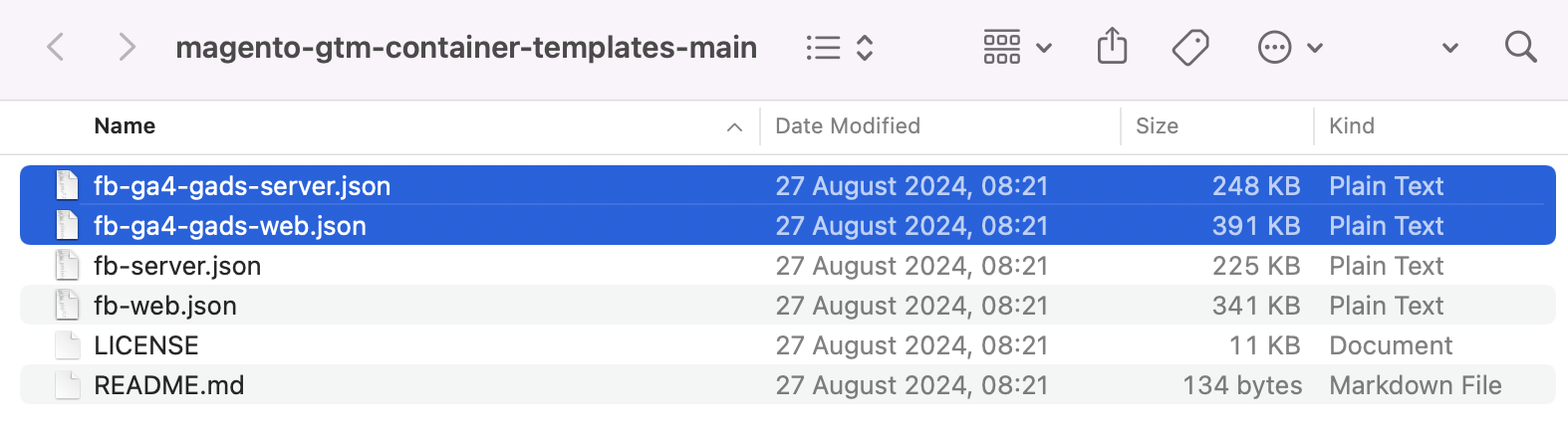 How to set up pre-built GTM container templates for Magento by Stape